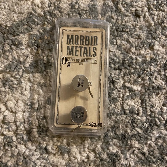 Morbid Metals | Jewelry | Morbid Metals G Feather Dangle Gauges | Poshmark